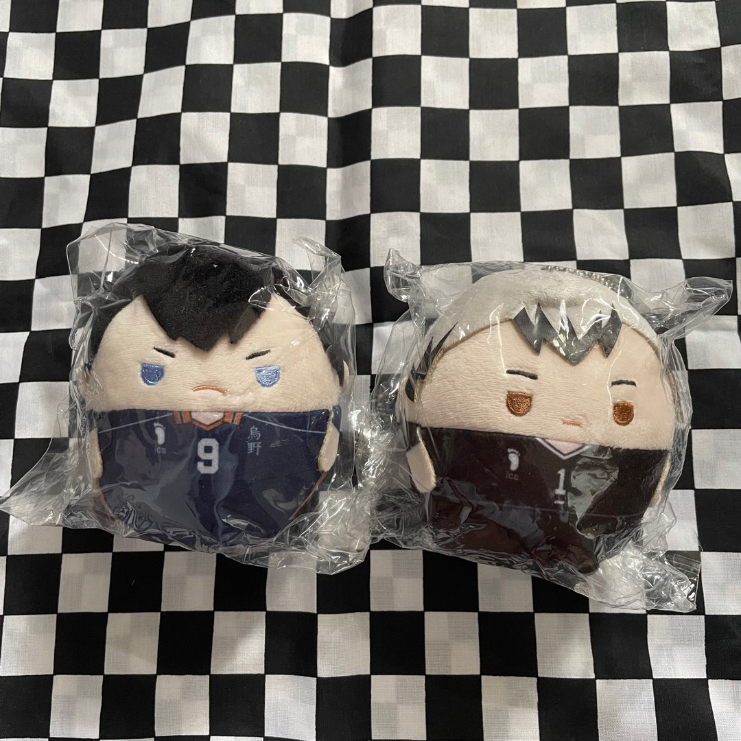 Tobio Kageyama & Shinsuke Kita Fuwa Kororin Plushie Keychain - Haikyuu ...
