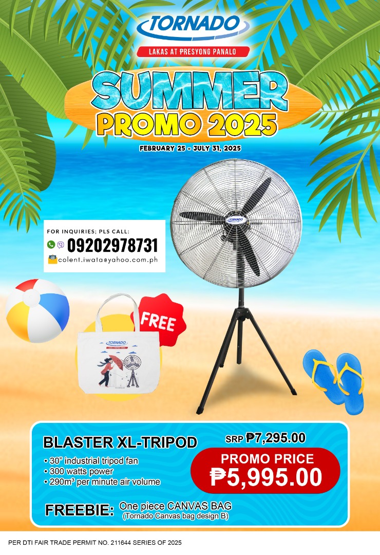 TORNADO BLASTER XL-30", L-26" & M-24" TRIPOD INDUSTRIAL FAN, Furniture ...