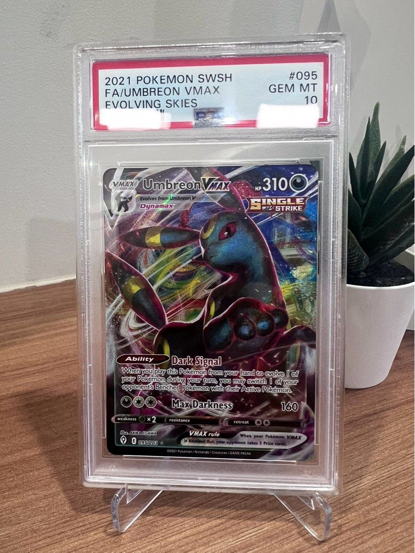 Umbreon VMAX PSA 10 #095 Evolving Skies Full Art Gem Mint Pokemon TCG, Hobbies & Toys, Toys ...