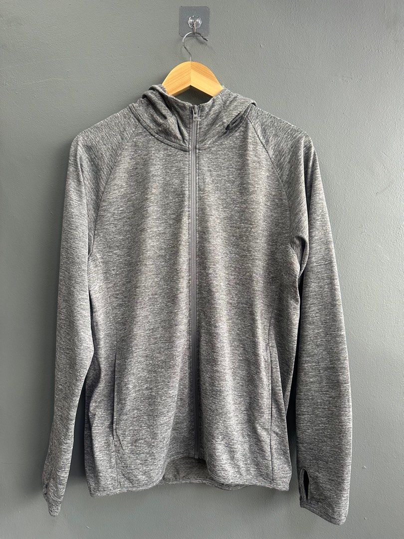 Uniqlo Dry Ex UV Cut Odour ctrl full zip hoodie jacket, Men's Fashion ...