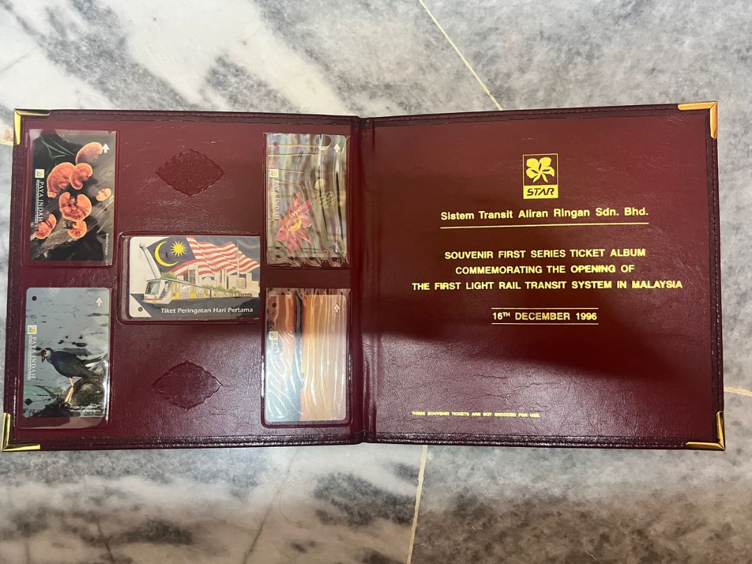 Vintage 1996 STAR LRT Commemorative Tickets with Original Cover & Box ...