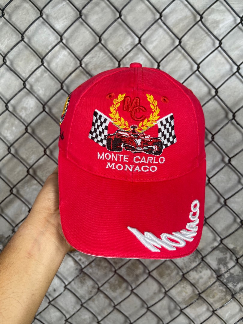 Vintage Formula One Monte Carlo Monaco Racing Cap, Men's Fashion ...