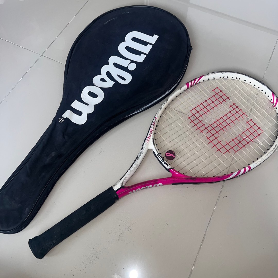 Wilson Tennis Racket free bag, ball & stringer, Sports Equipment ...