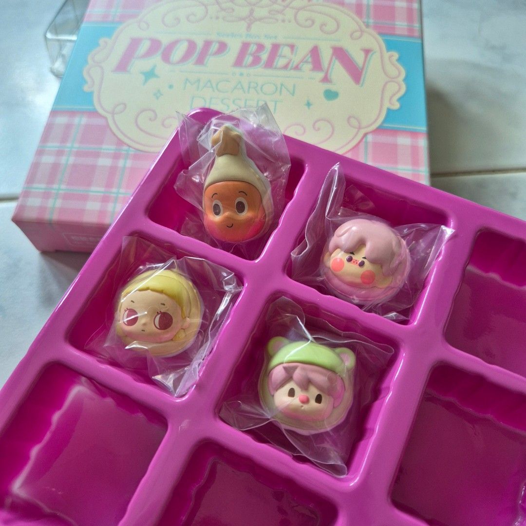 WTT/WTS Pop Bean Macaron Dessert Set Popmart (Twinkle, Pinojelly, Nyota ...