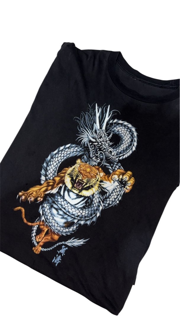 Y2K Dragon X Tiger, Men's Fashion, Activewear on Carousell
