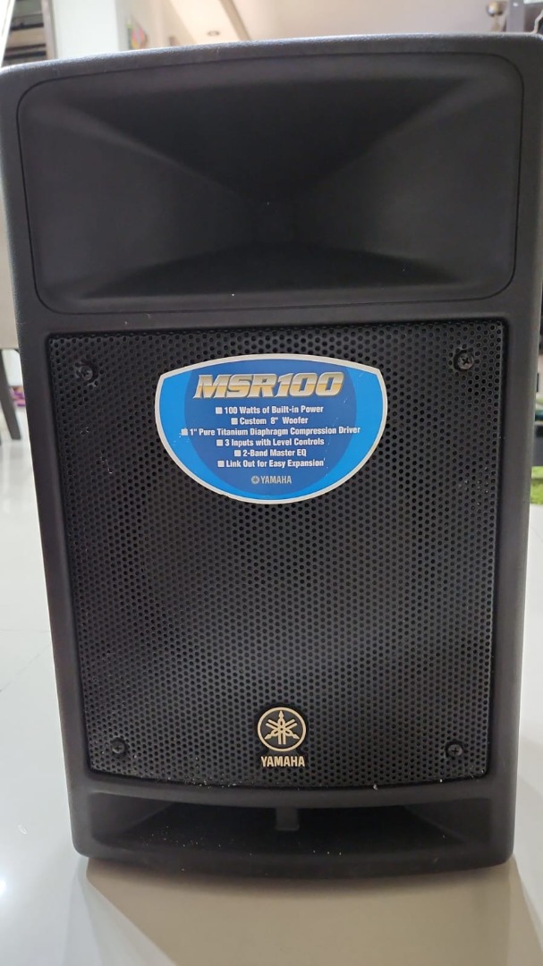 Yamaha Powered Speaker MSR 100, Audio, Soundbars, Speakers & Amplifiers ...