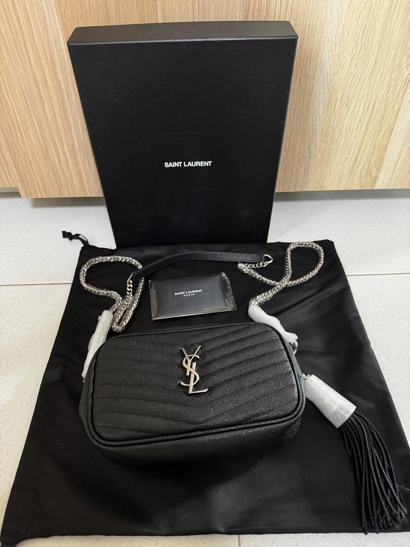 YSL mini camera bag full set, Luxury, Bags & Wallets on Carousell