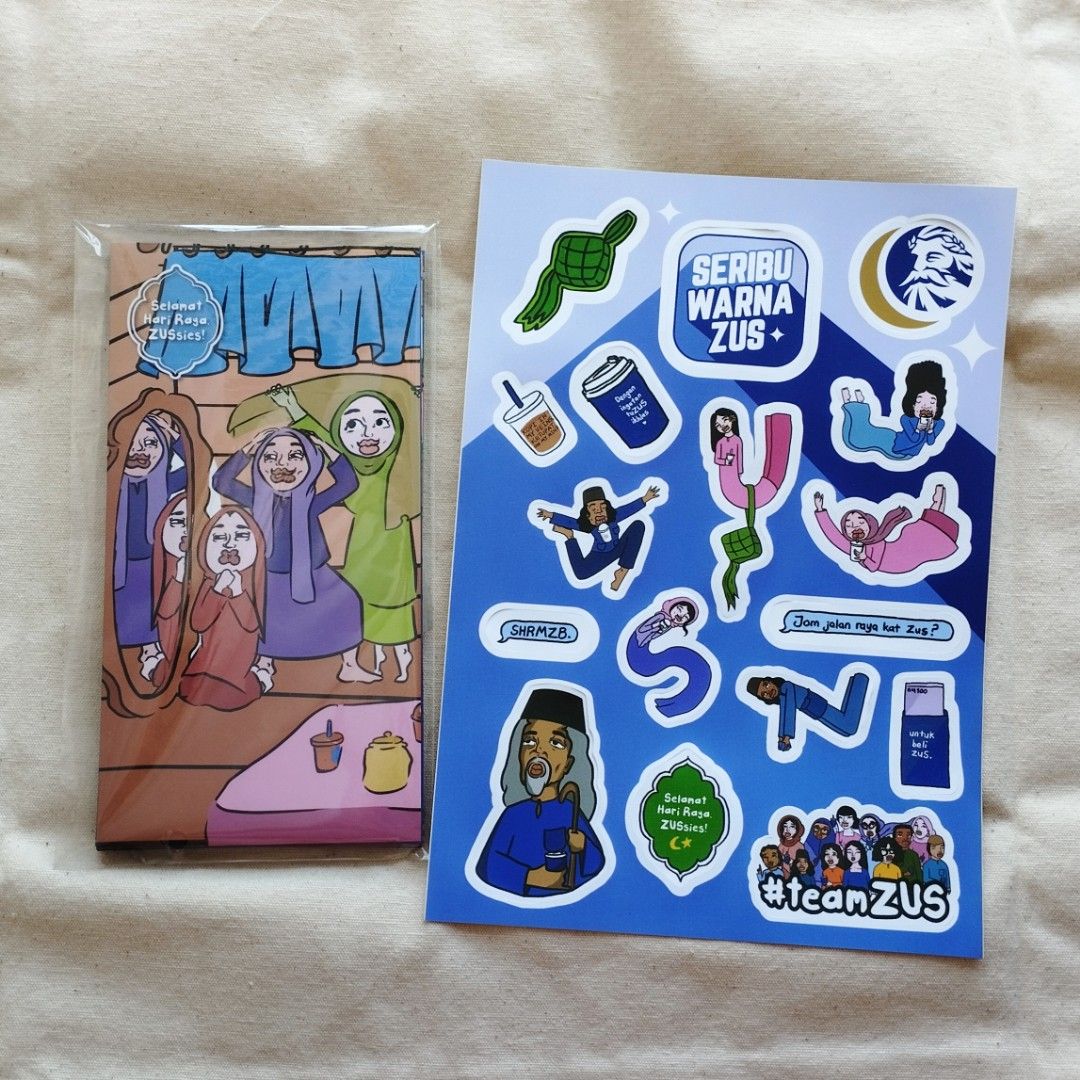 Zus Coffee Seribu Warna Sampul Raya & Sticker Pack, Hobbies & Toys ...