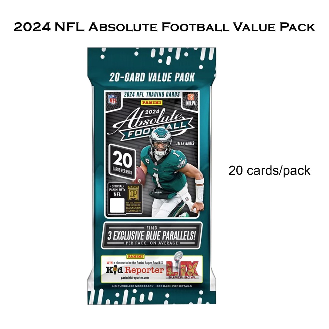 2025 Panini NFL Absolute Football Value Pack- 20 cards/pack, Hobbies ...