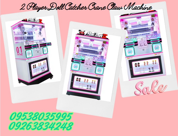 2 Player Doll Catcher Crane Claw Machine, Everything Else, Others on ...