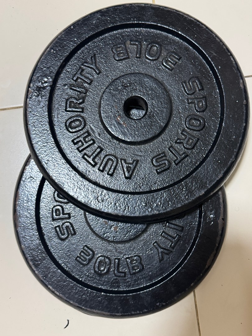 30 LBS ( 13.6 kg) Barbell Weight Plates Pair, Sports Equipment ...