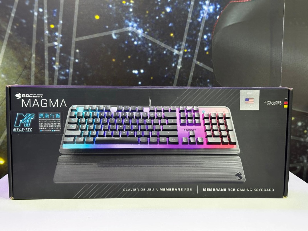 (包送順豐站/順豐櫃) 門市現貨 黑色Roccat MAGMA Membrane 薄膜式鍵盤 RGB鍵盤, 電腦＆科技, 電腦周邊及配件 ...