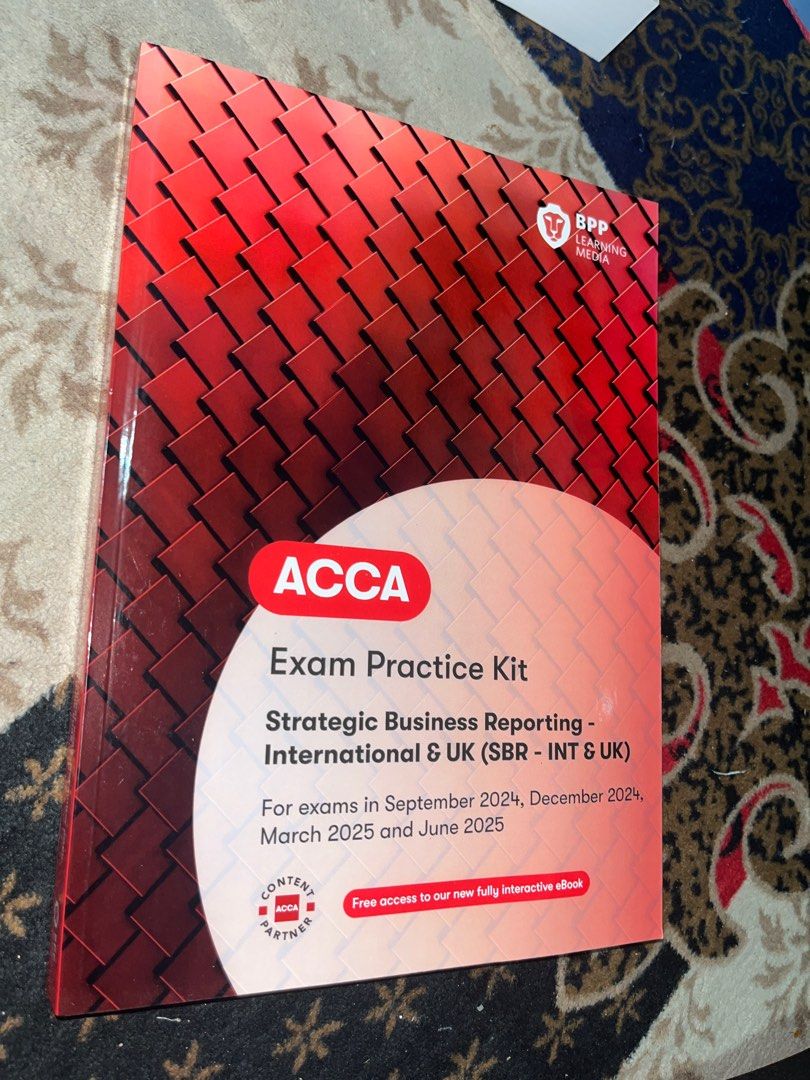 ACCA PROFESSIONAL PAPER (SBR , AAA) WORKBOOK AND REVISION KIT, Hobbies ...