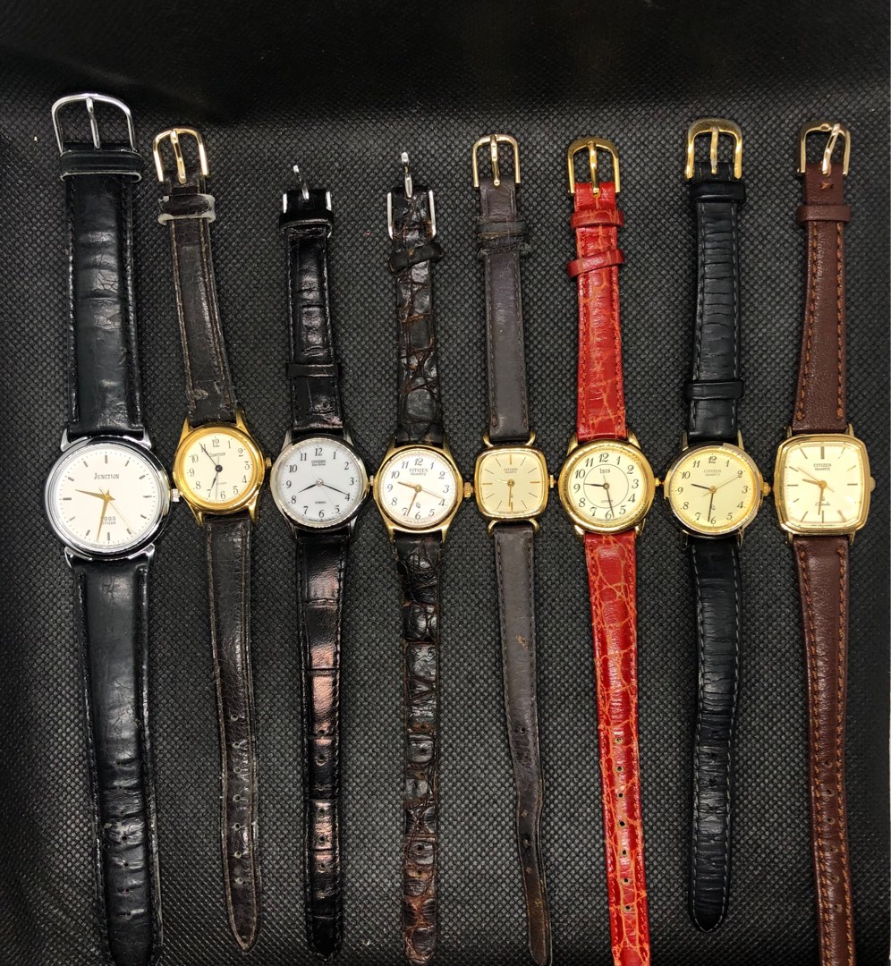 ALL Citizen Vintage Watch Leather Strap Quartz , Solar Eco Drive Japan ...