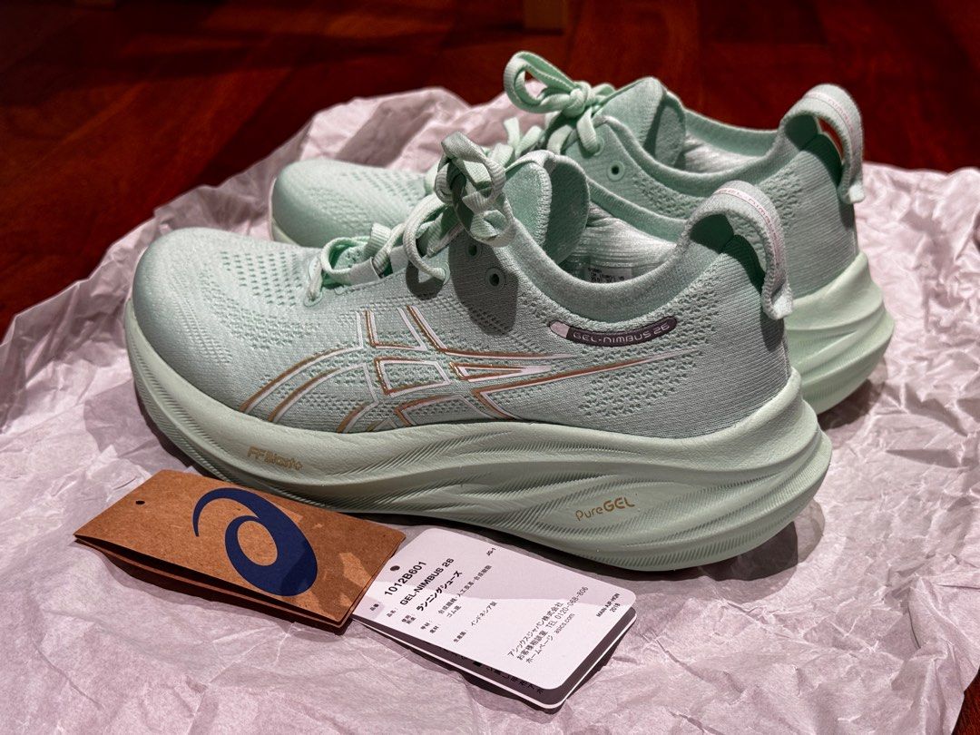 Asics Gel Nimbus (Mint Tinted), Women's Fashion, Footwear, Sneakers on ...