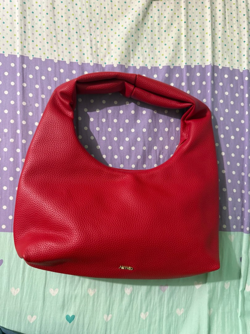 Aztrid Jojo Hobo Bag Small - Cherry Red, Women's Fashion, Bags ...