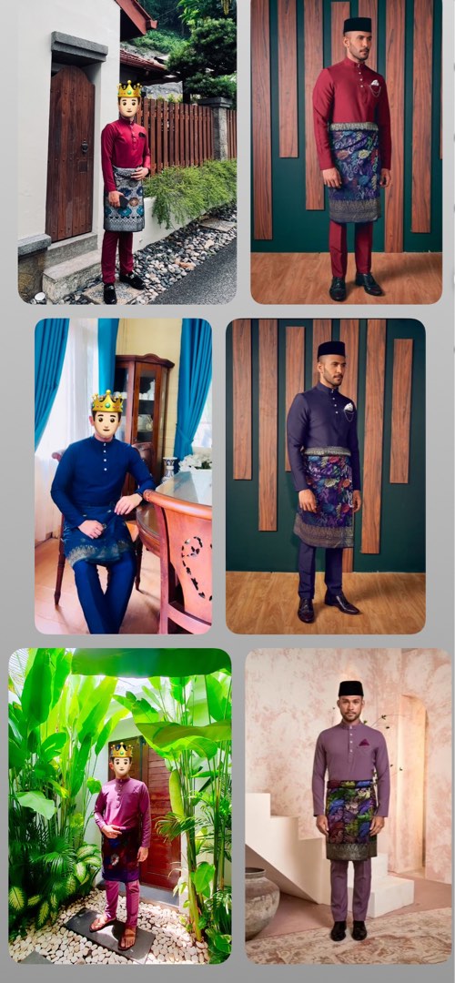 Baju Melayu Premium Rqal Exclusive size XL, Men's Fashion, Muslim Wear ...