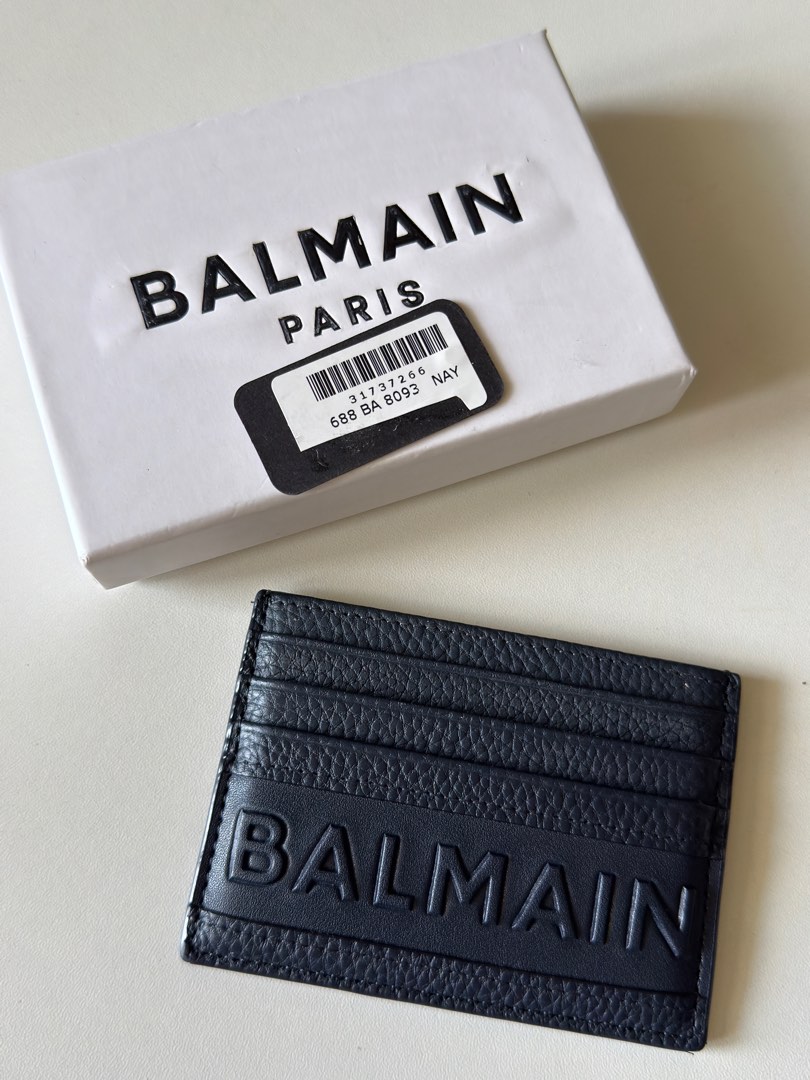 Original Balmain Men card holder not LV Gucci Prada, Men's Fashion ...