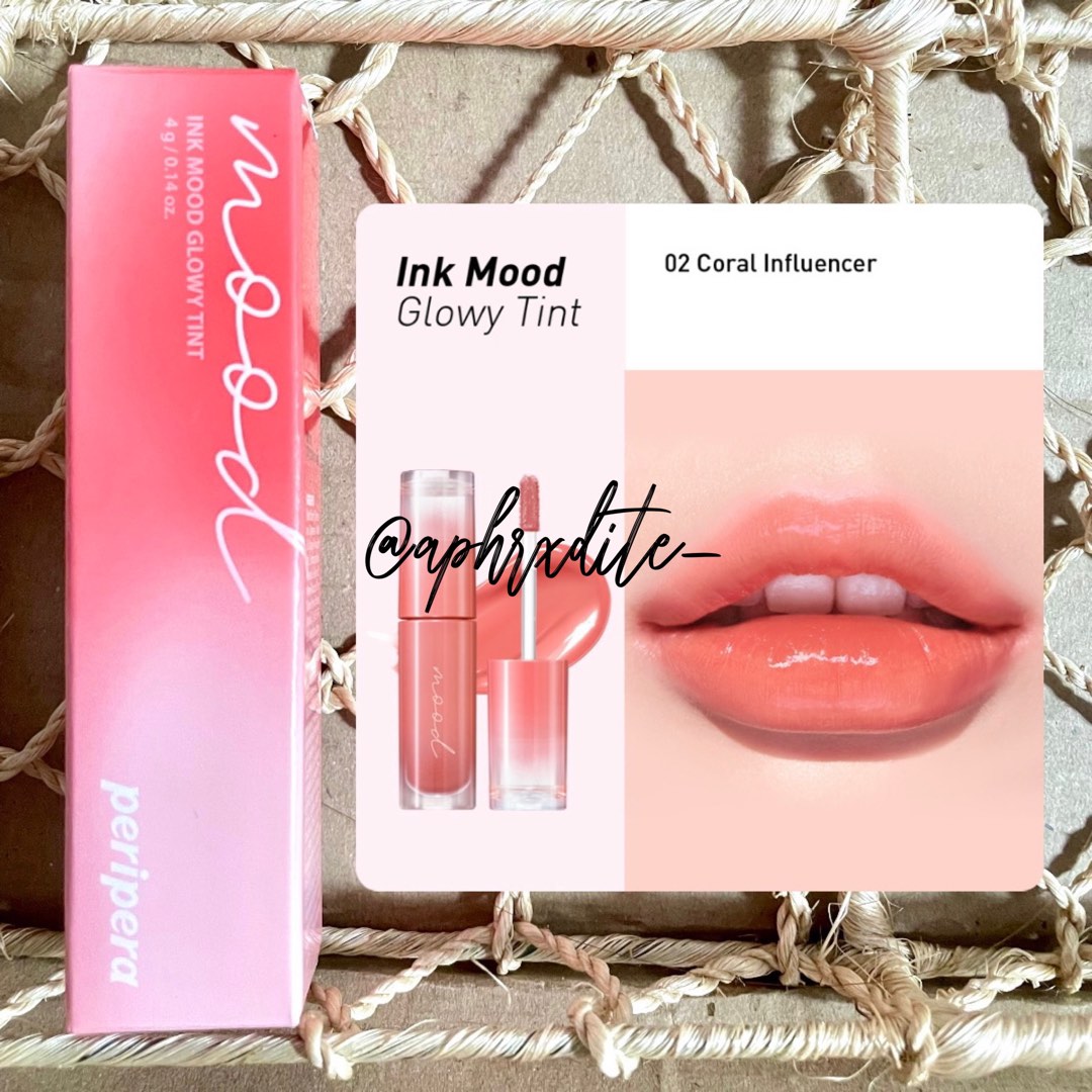BRAND NEW | Peripera Ink Mood Glowy Tint in 02 Coral Influence, Beauty ...
