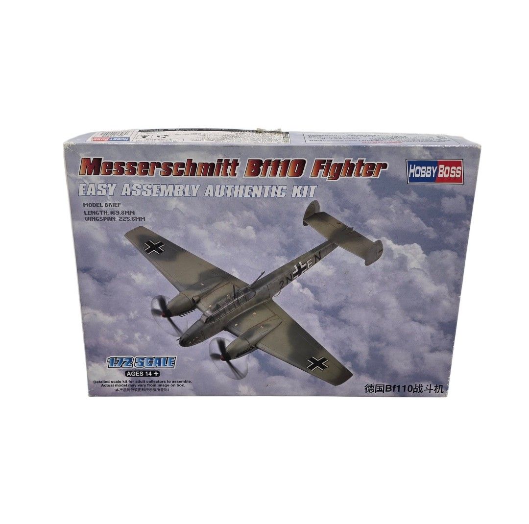 [Brand New] HobbyBoss Messerschmitt BF110 1/72 Scale Plastic Model Kit, Hobbies & Toys, Toys ...