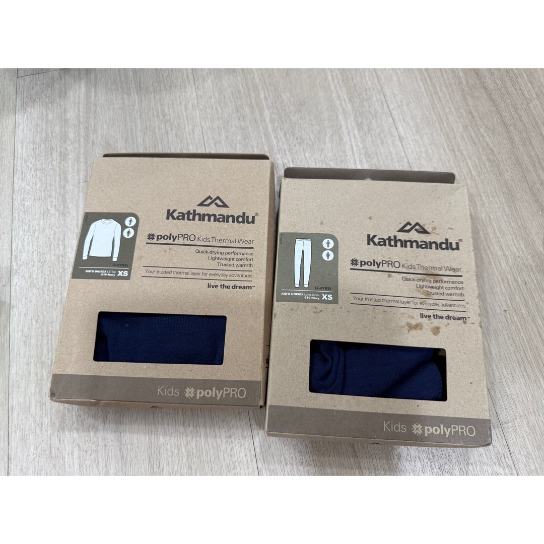 Brand New Kathmandu PolyPRO Kids Thermal Top and Bottom XS, Babies ...