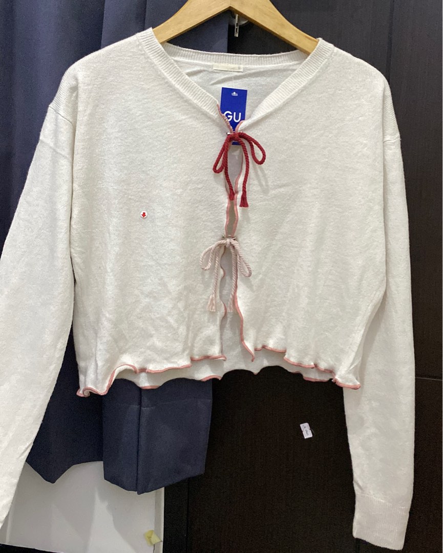 cardi g u pita (rework), Fesyen Wanita, Pakaian Wanita, Atasan di Carousell