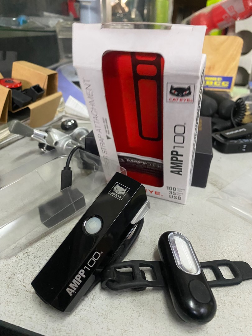 Cat eye Front + foc rear light, Sports Equipment, Bicycles & Parts ...