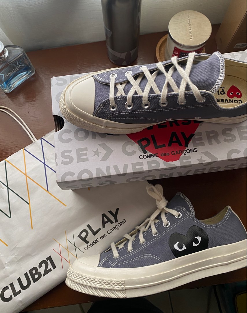 CDG low grey, Men's Fashion, Footwear, Sneakers on Carousell