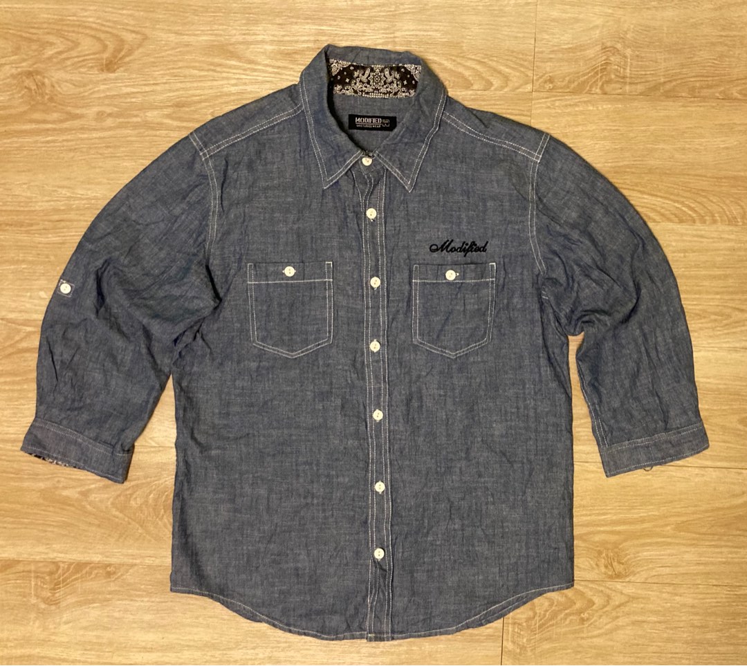 Chain stitch MODIFIED UNSTUDIED WEAR, Men's Fashion, Tops & Sets, Tshirts & Polo Shirts on Carousell