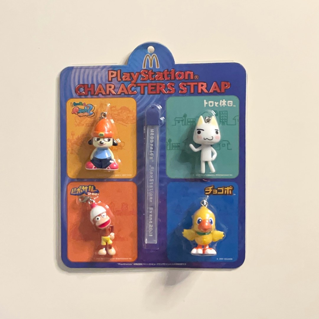 character strap parappa the rapper, toro inoue, piposal, chocobo phone ...