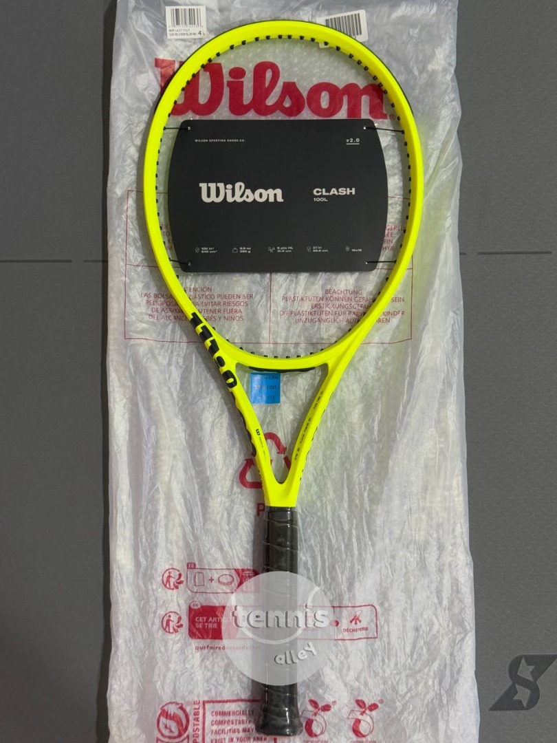 Clash 100L V2.0 Neon Yellow, Sports Equipment, Sports & Games, Racket ...