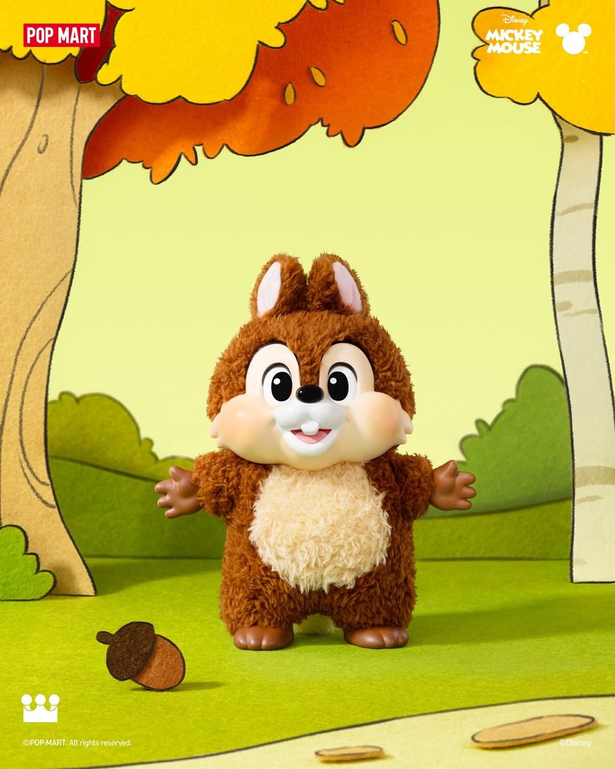 (CO OREN) Mickey Family Cute Together Plush Pendant Ganci Original Pop ...