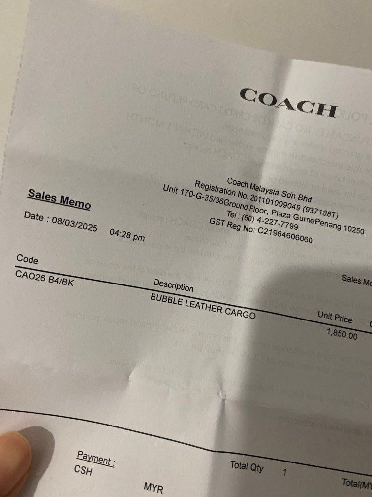 Coach Bubble Leather Cargo, Luxury, Bags & Wallets on Carousell