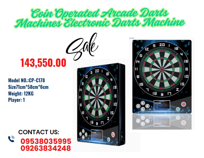 Coin Operated Arcade Darts Machines Electronic Darts Machine, Everything Else, Others on Carousell