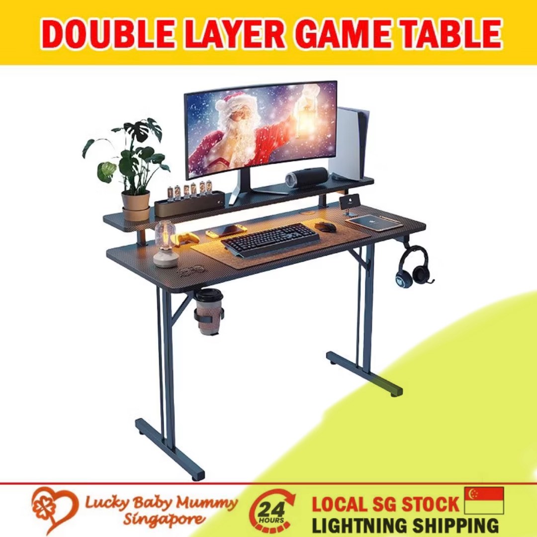 Computer Table | Gaming PC Desktop | Gaming Setup Computer Desks Tables ...