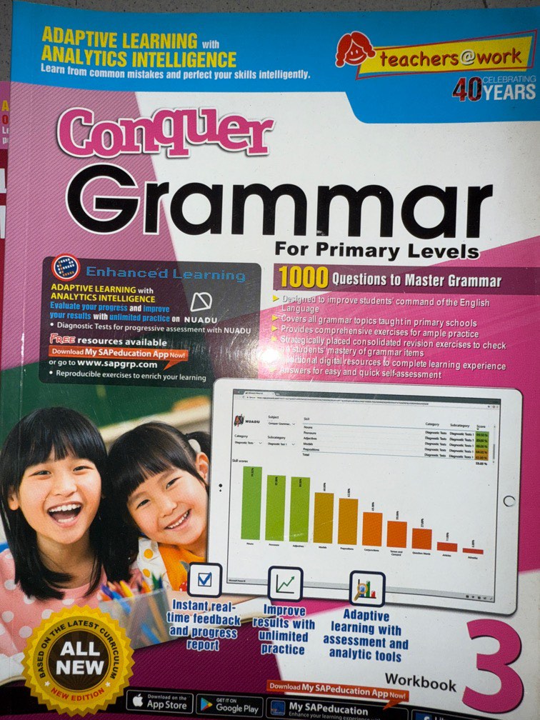 Conquer Grammar For Primary Levels Primary 3, Hobbies & Toys, Books & Magazines, Assessment ...