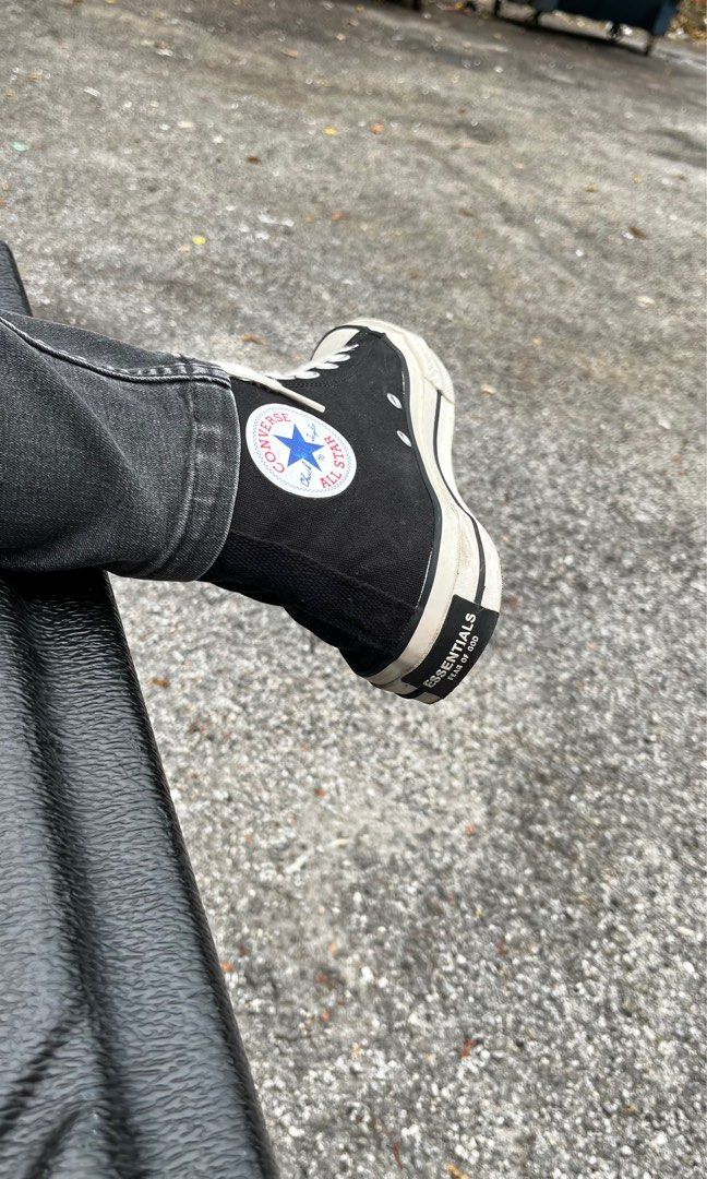 Converse x Essentials Fear of God (Hi-Cut), Men's Fashion, Footwear ...