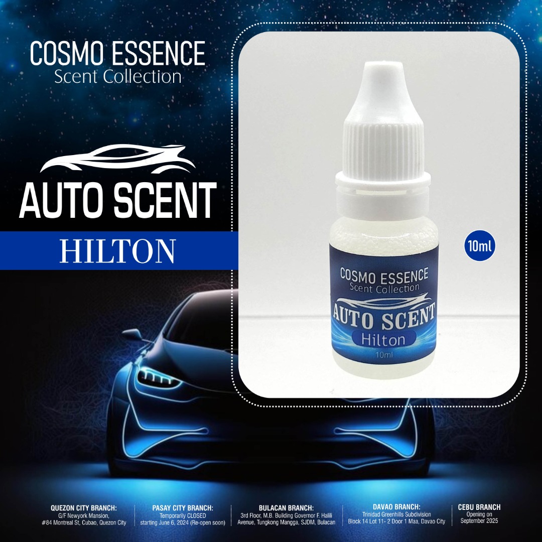 Cosmo Essence Hilton Auto Scent 10ml, TV & Home Appliances, Air ...