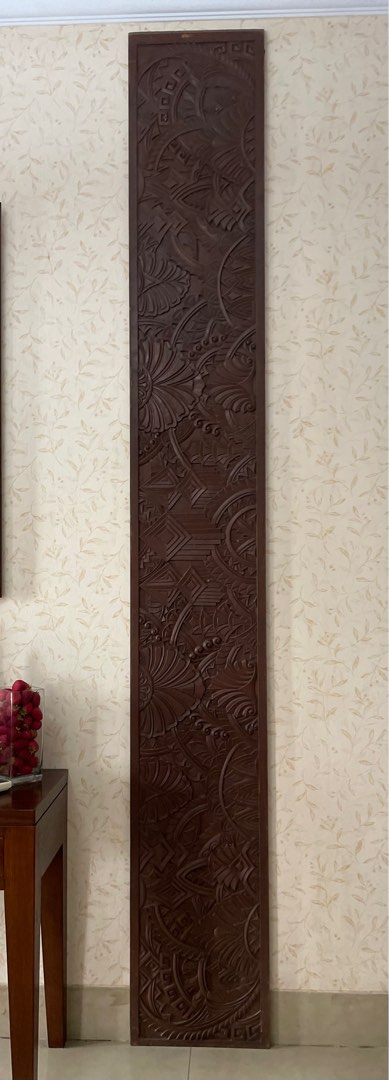 2 (couple) of javanese antique wooden carving wall, Perabotan Rumah di ...