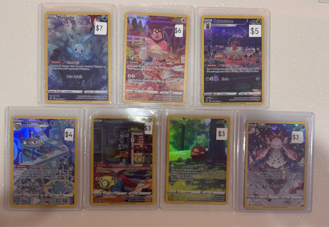 Crown zenith IR- Manaphy Miltank Kricketune Magnezone Dunsparce Voltorb ...