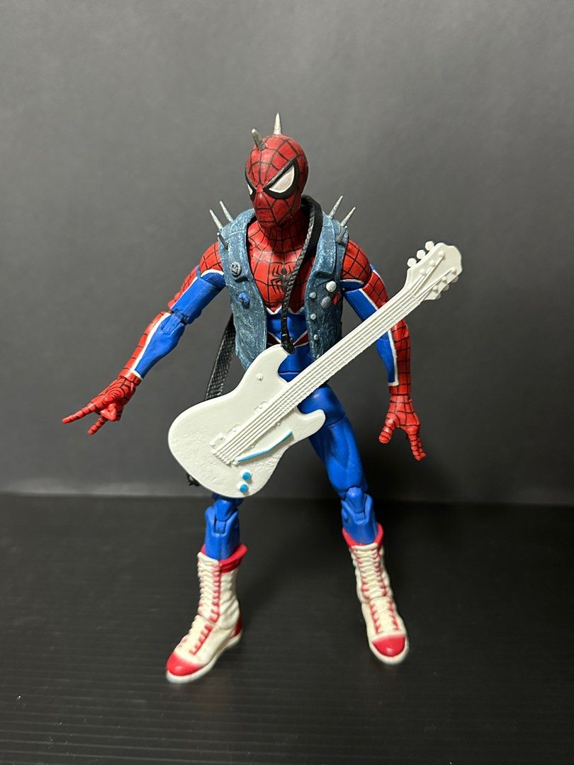 Custom Spider Punk with Guitar Hasbro Spider Man Multiverse Into Across ...