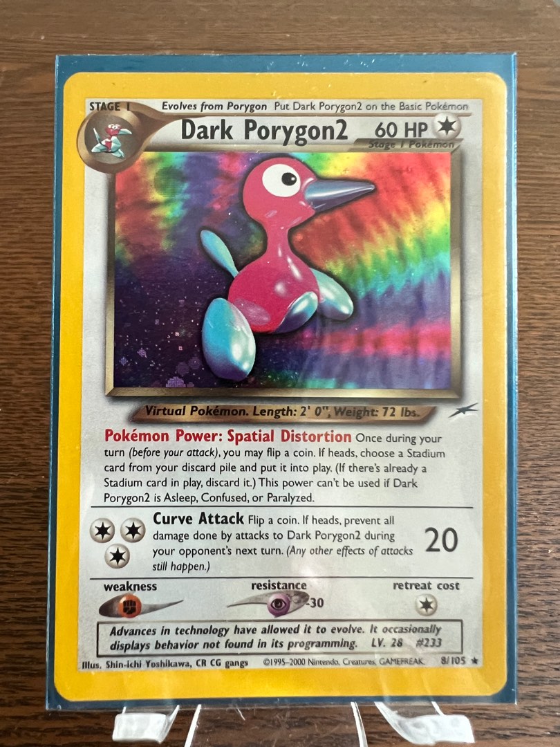 Dark Porygon2 8/105 Neo Destiny, Hobbies & Toys, Toys & Games on Carousell