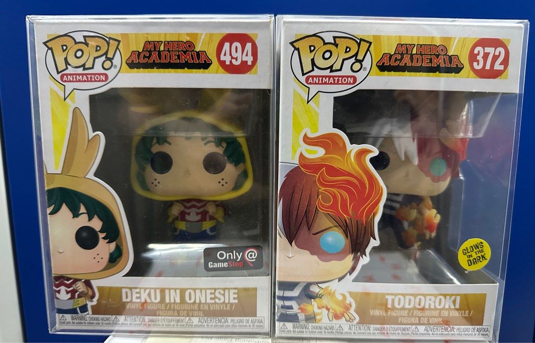 Deku in Onesie & Todoroki GITD Funko MHA Rare Vaulted, Hobbies & Toys ...