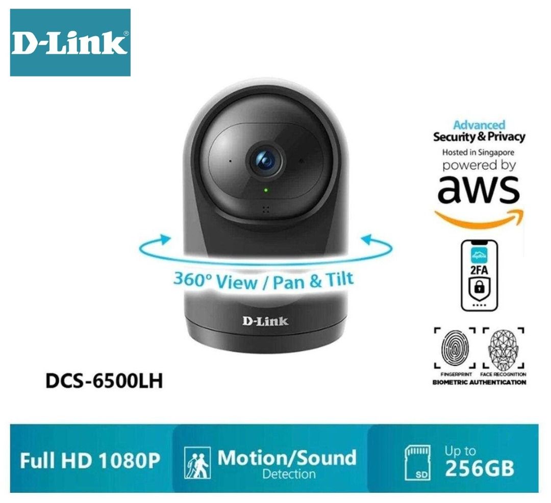 D-Link DCS-6500LH 360° Pan & Tilt Wi-Fi Camera 零死角迷你攝影機 [行貨,三年原廠保用,實體店 ...