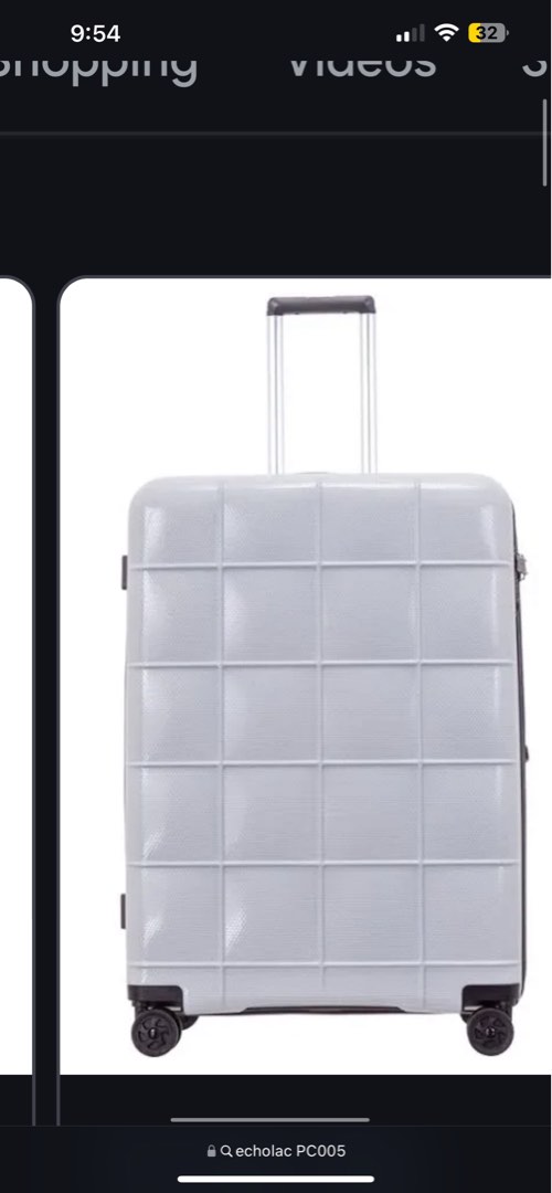 Echolac New Square PC185SA Large Trolley, Hobbies & Toys, Travel, Luggage on Carousell