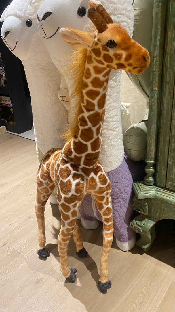 Giraffe Stuff Toy (100cm), Hobbies & Toys, Toys & Games on Carousell