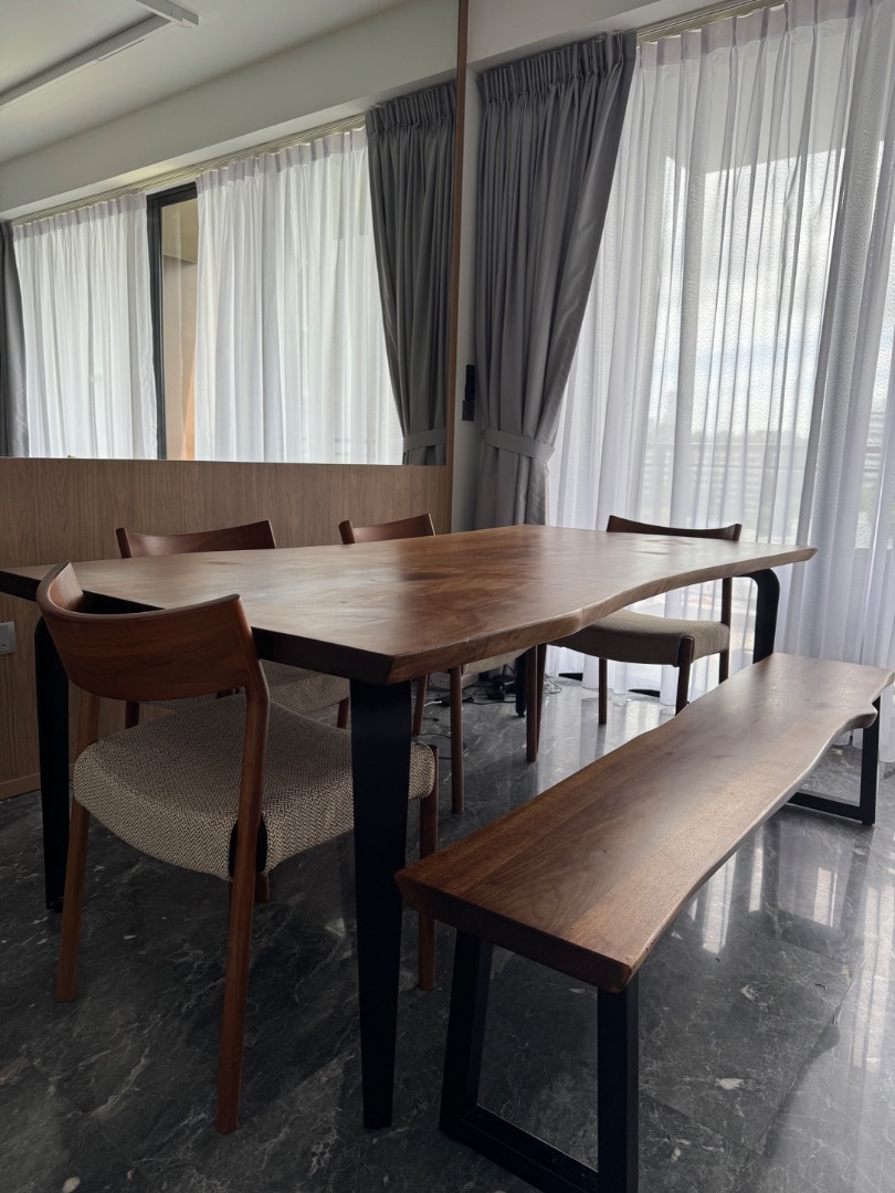 Grey & Sanders Dining Set - Table and Bench, Furniture & Home Living ...