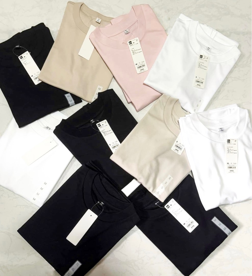 GU Dry Wide Tshirt (Uniqlo Airism), Women's Fashion, Tops, Shirts on Carousell