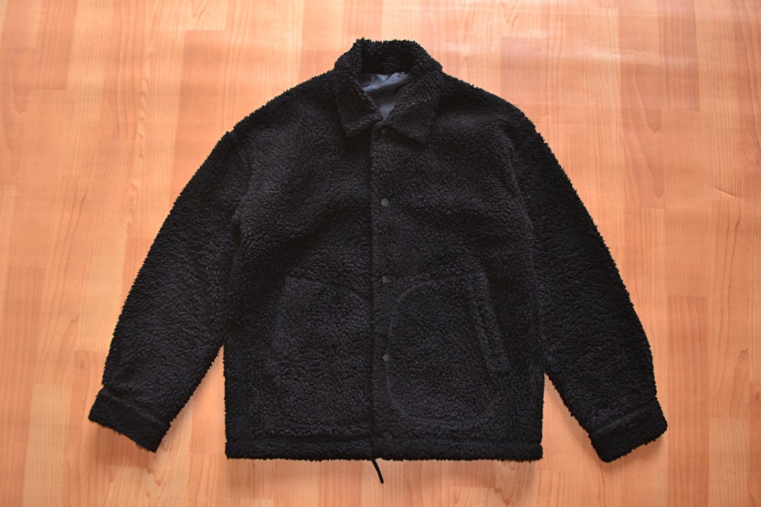 GU Teddy Sherpa Coach Jacket, Men's Fashion, Coats, Jackets and ...