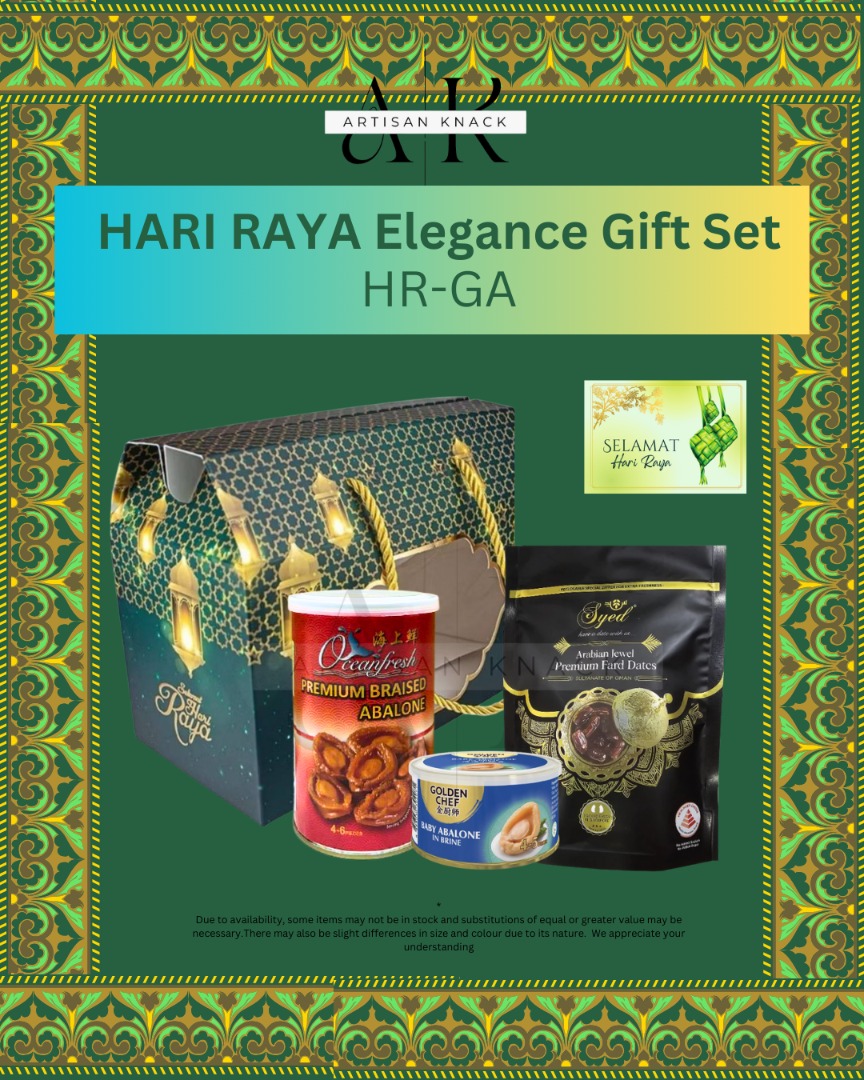 [HARI RAYA Gift Box] HARI RAYA Elegance Gift set HR-GA (HALAL) - Comes ...